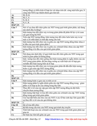 Hoán vị gen | PDF