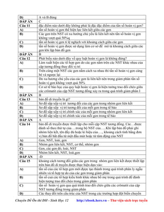 Hoán vị gen | PDF