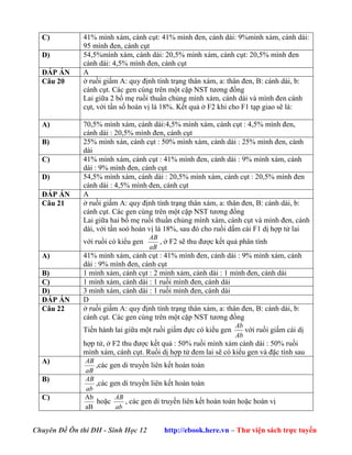 Hoán vị gen | PDF