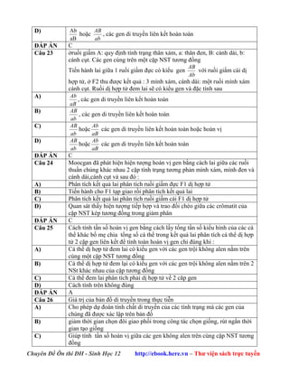 Hoán vị gen | PDF