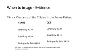 Cervical spine clearance in trauma | PPTX