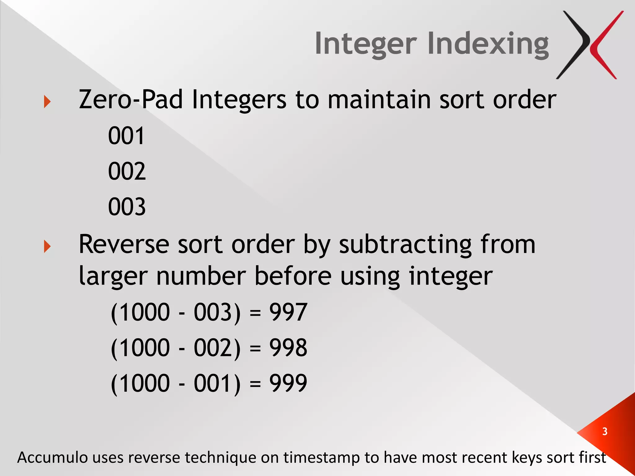 Specialized indexing for NoSQL Databases like Accumulo and HBase | PDF