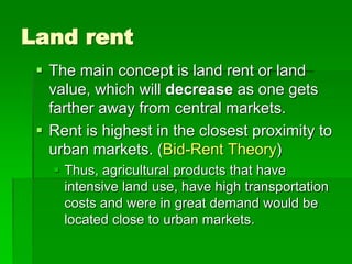 BID RENT THEORY SAMPLE 1 | PPT