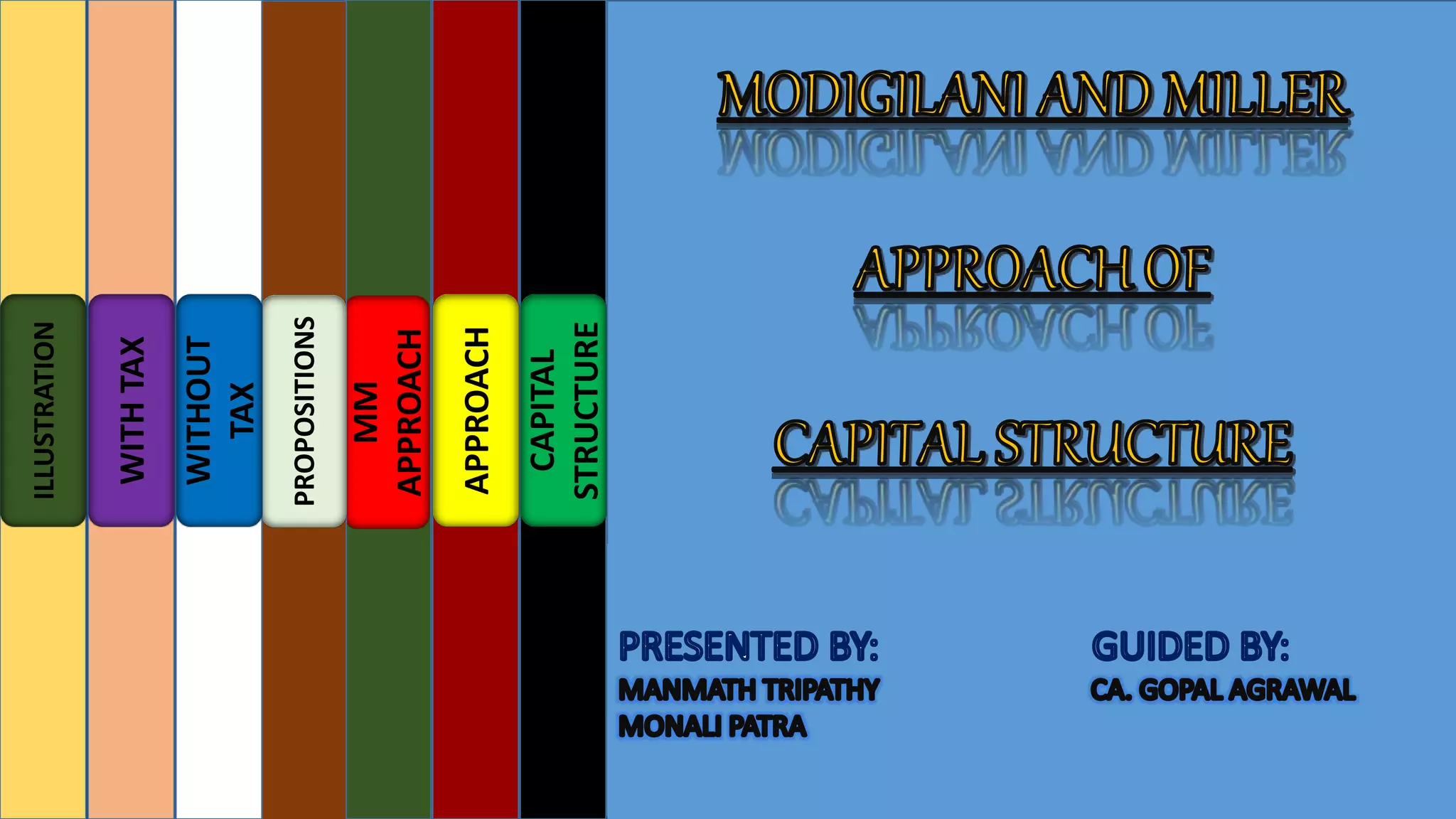 MM APPROACH OF Capital structure | PPTX