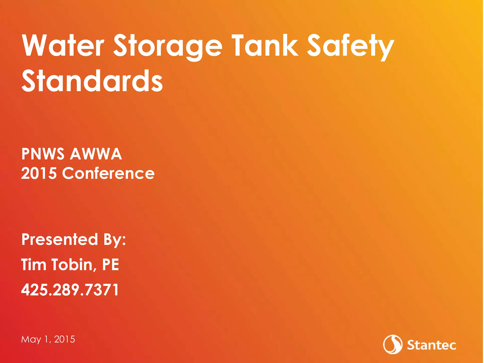4 water storage tank safety standards | PDF