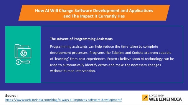 4 Ways Artificial Intelligence Improves Software Development | PPT