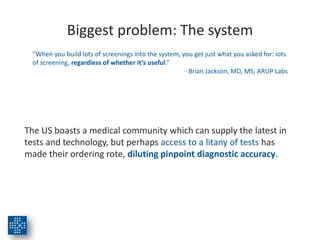 4 Ways for Doctors to Avoid Inappropriate Testing | PPTX | Healthcare ...