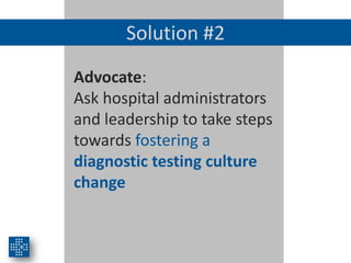 4 Ways for Doctors to Avoid Inappropriate Testing | PPTX