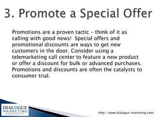 4 Ways to Improve Your Sales by Using a Telemarketing Call Center | PPTX