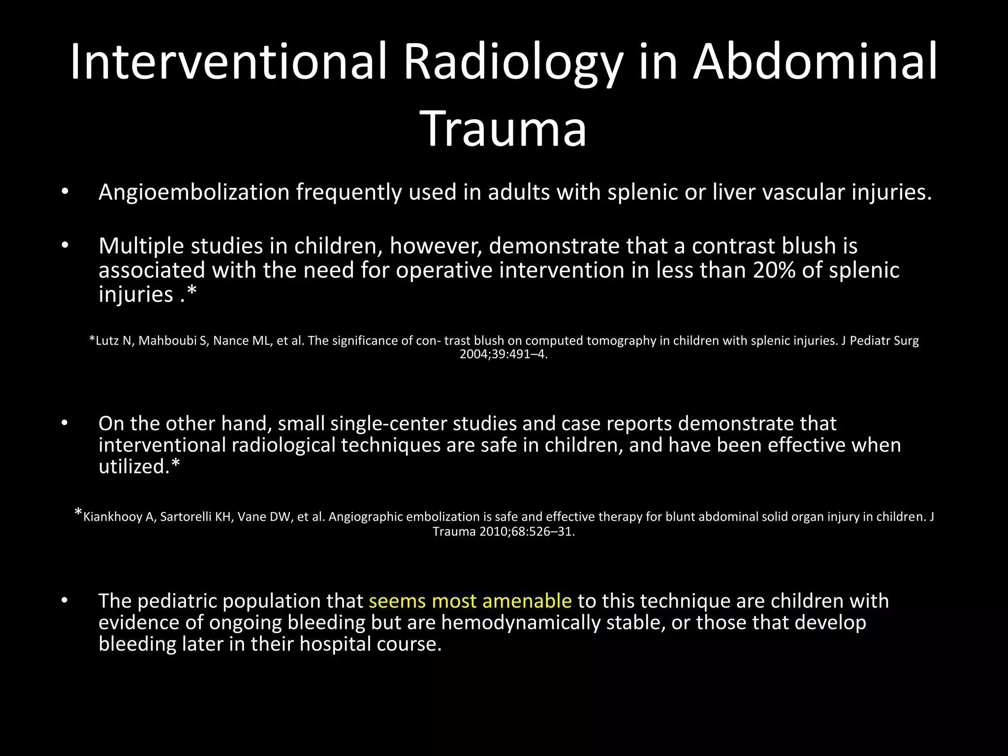 Pediatric abdominal trauma | PPTX