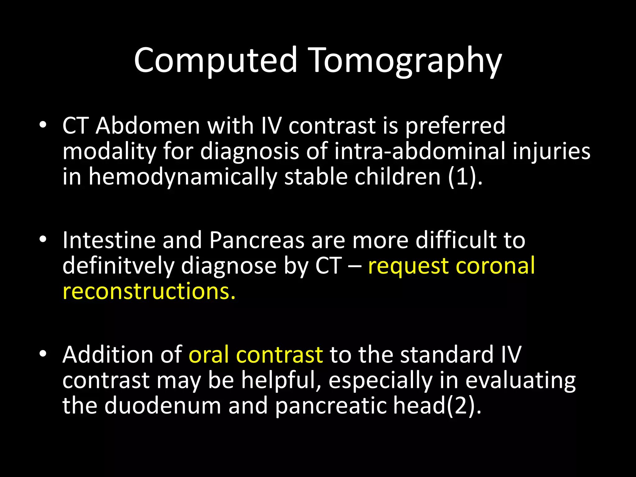 Pediatric abdominal trauma | PPTX