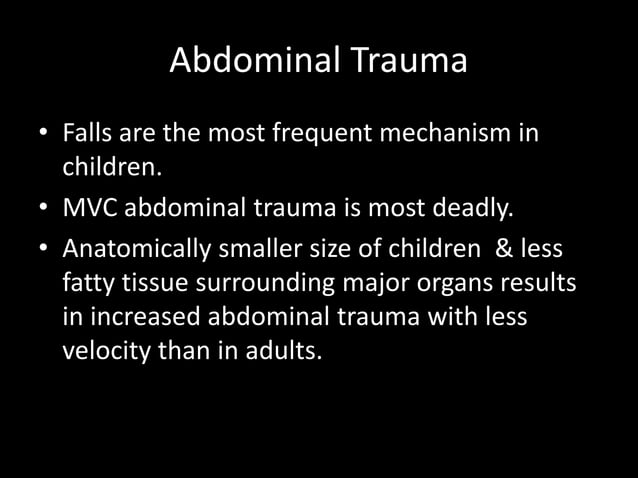 Pediatric abdominal trauma | PPTX