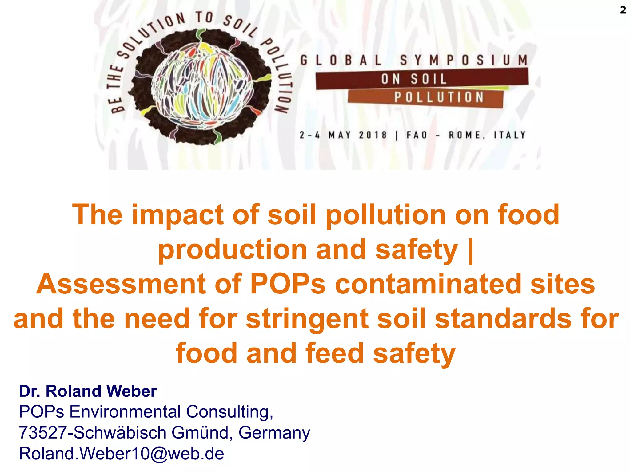 The impact of soil pollution on food production and safety | PPTX