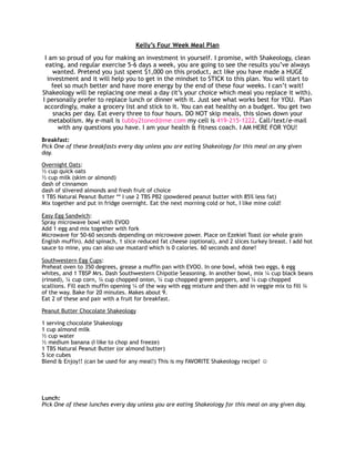 4 week meal plan pdf | PDF