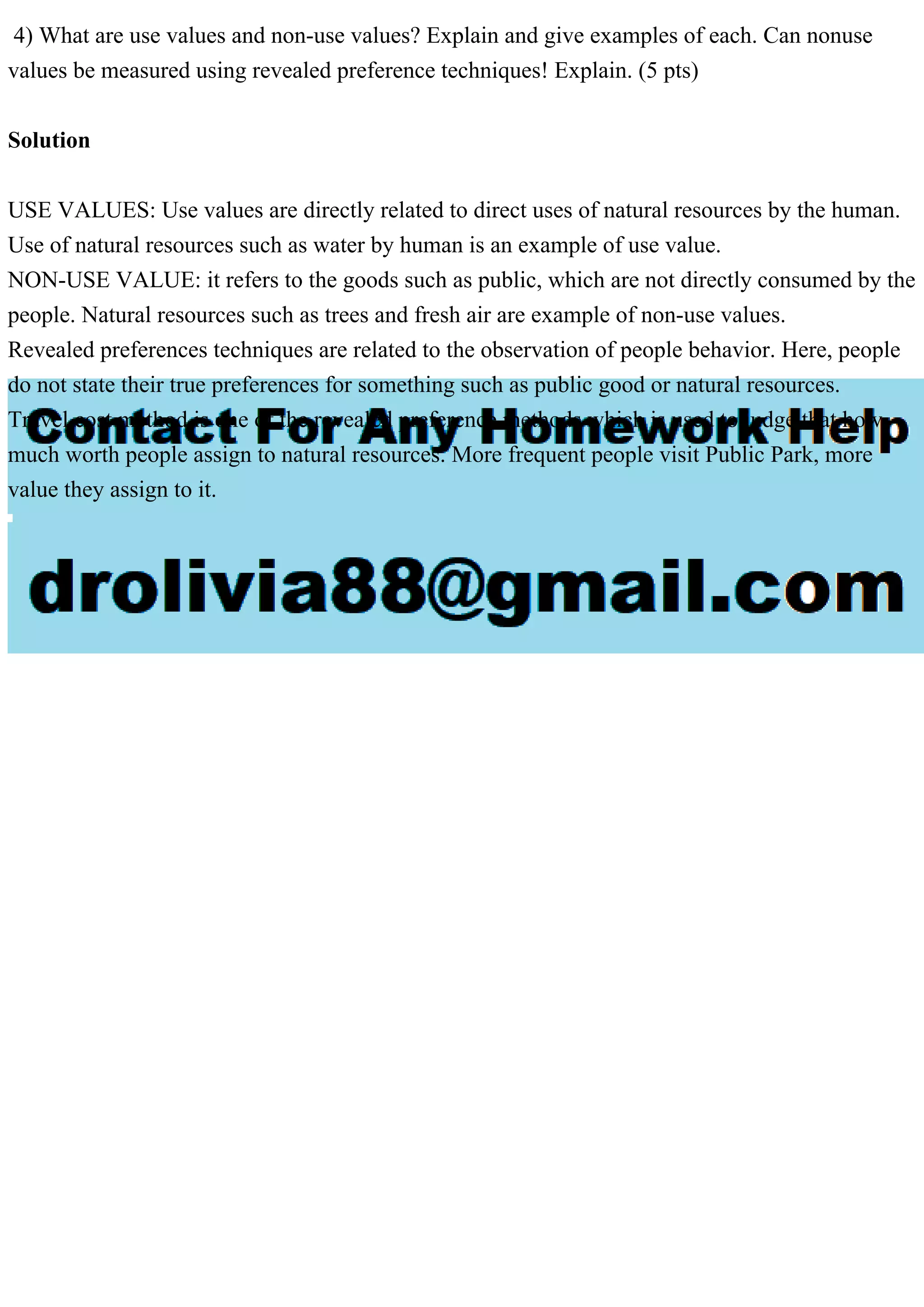 4) What are use values and non-use values Explain and give examples .pdf