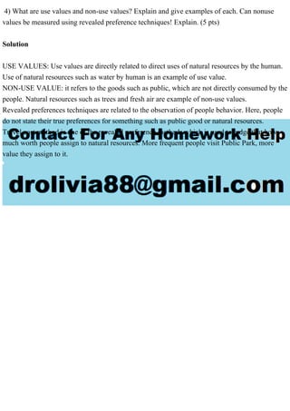 4) What are use values and non-use values Explain and give examples .pdf