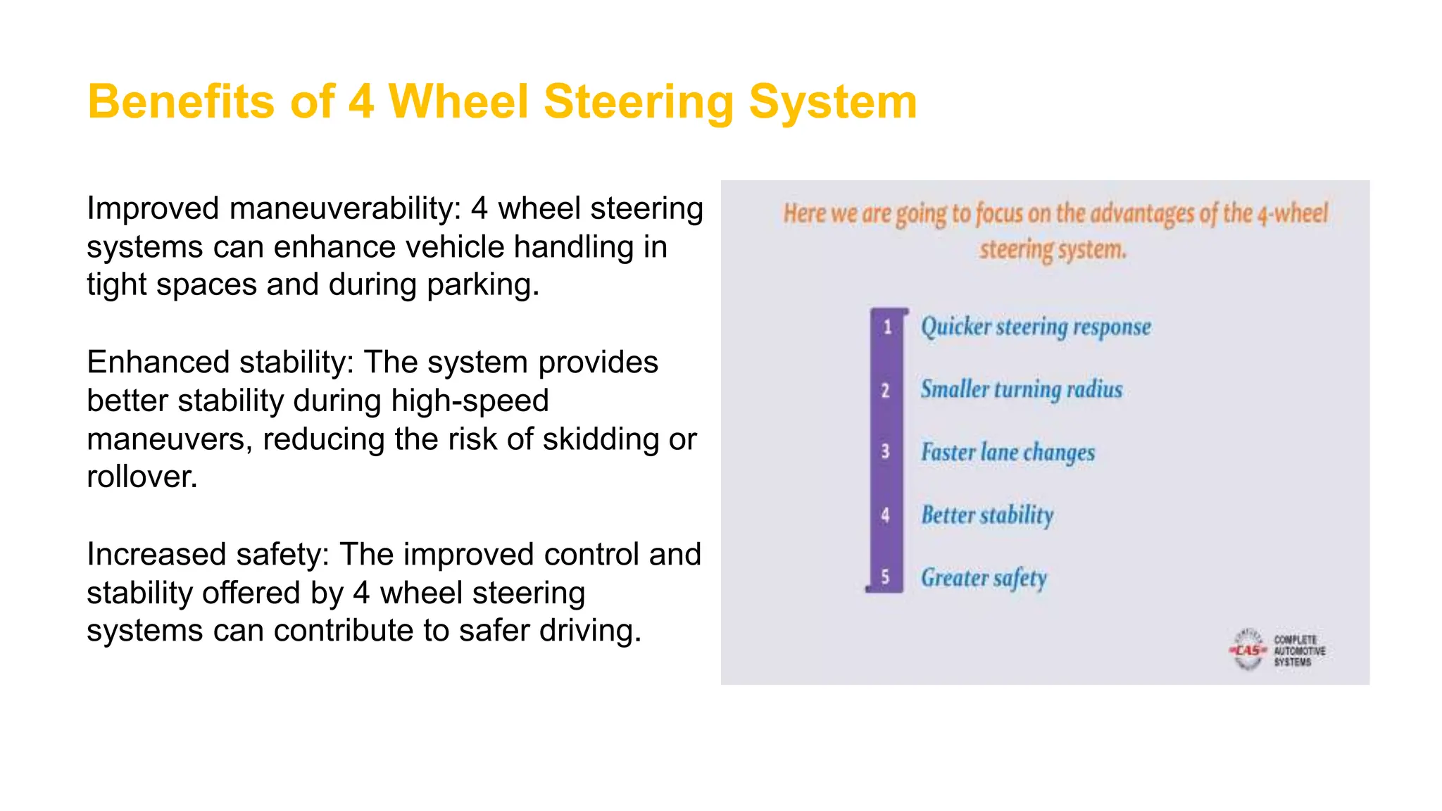 Four wheel steering system ppt for mechanical | PPSX