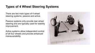 Four wheel steering system ppt for mechanical | PPSX