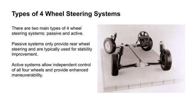Four wheel steering system ppt for mechanical | PPSX