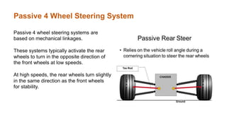 Four wheel steering system ppt for mechanical | PPSX