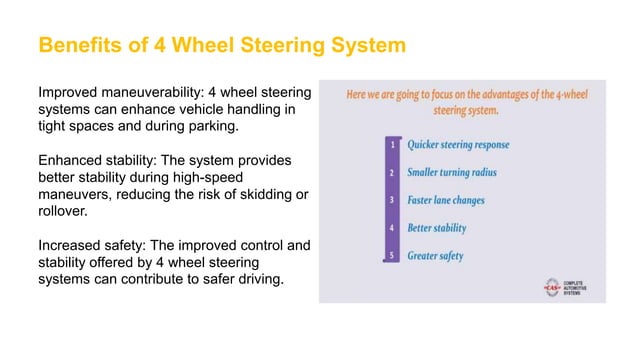 Four wheel steering system ppt for mechanical | PPSX