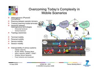 Mobility Scenarios for the Future Internet: the 4WARD approach | PPT