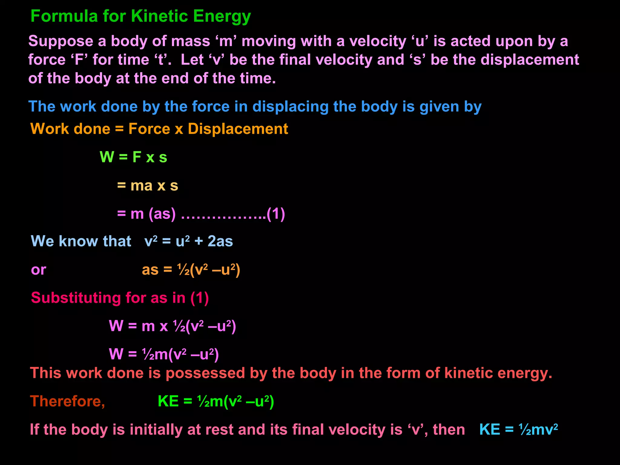 work and energy class 9 physics | PPT