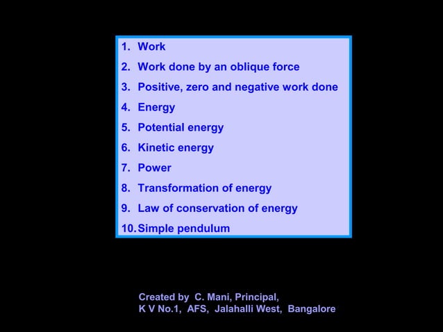 work and energy class 9 physics | PPT | Physics | Science