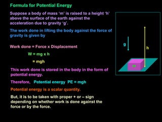 Physics Class 9th Chapter 4 Work And Energy PPT | PPT