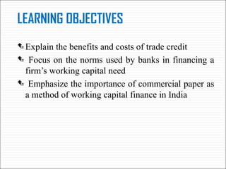 4 working capital finance | PPT