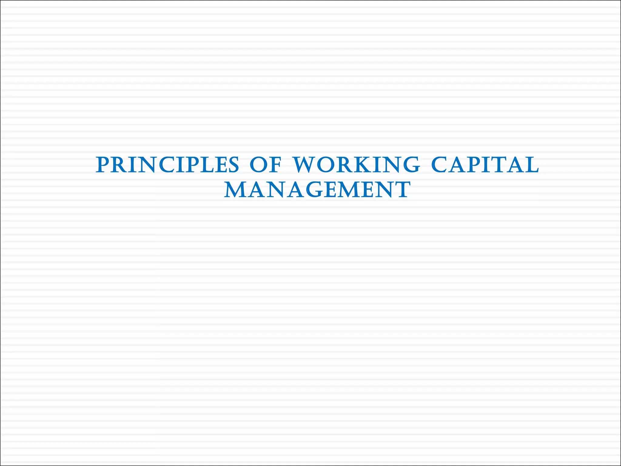 4 working capital mgt | PPT