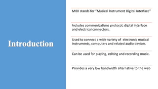 working principle of midi-interface | PPTX | Digital Audio | Computer ...