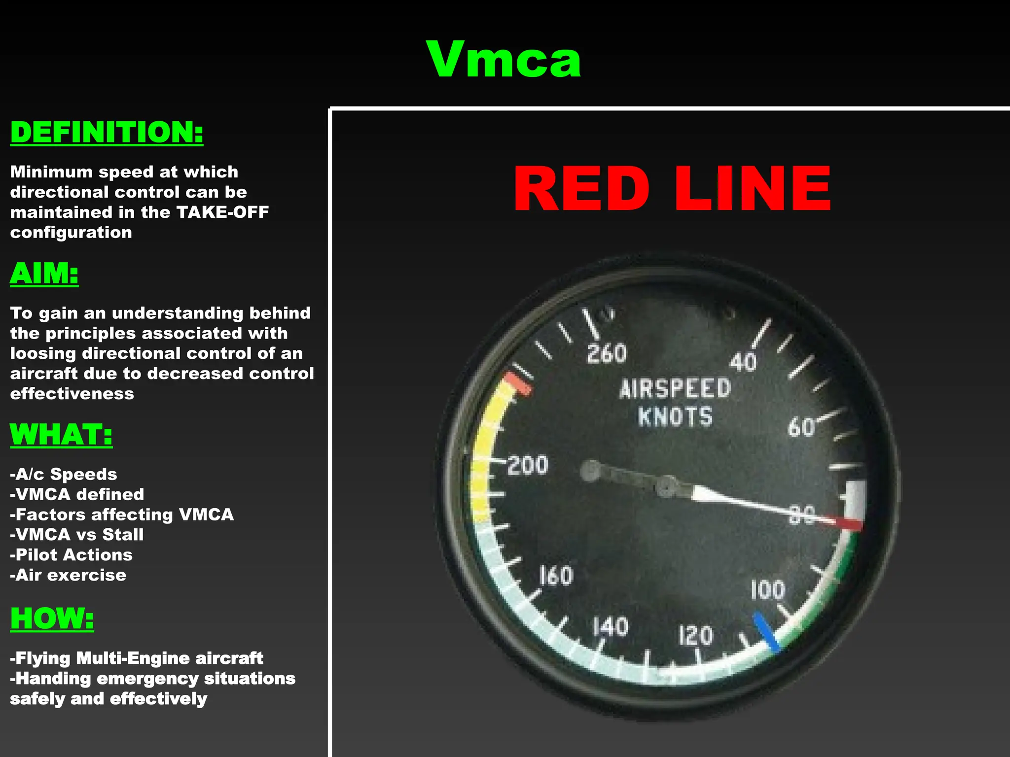 Multi Engine VMCA.ppt vicual metrological conditions | PPT