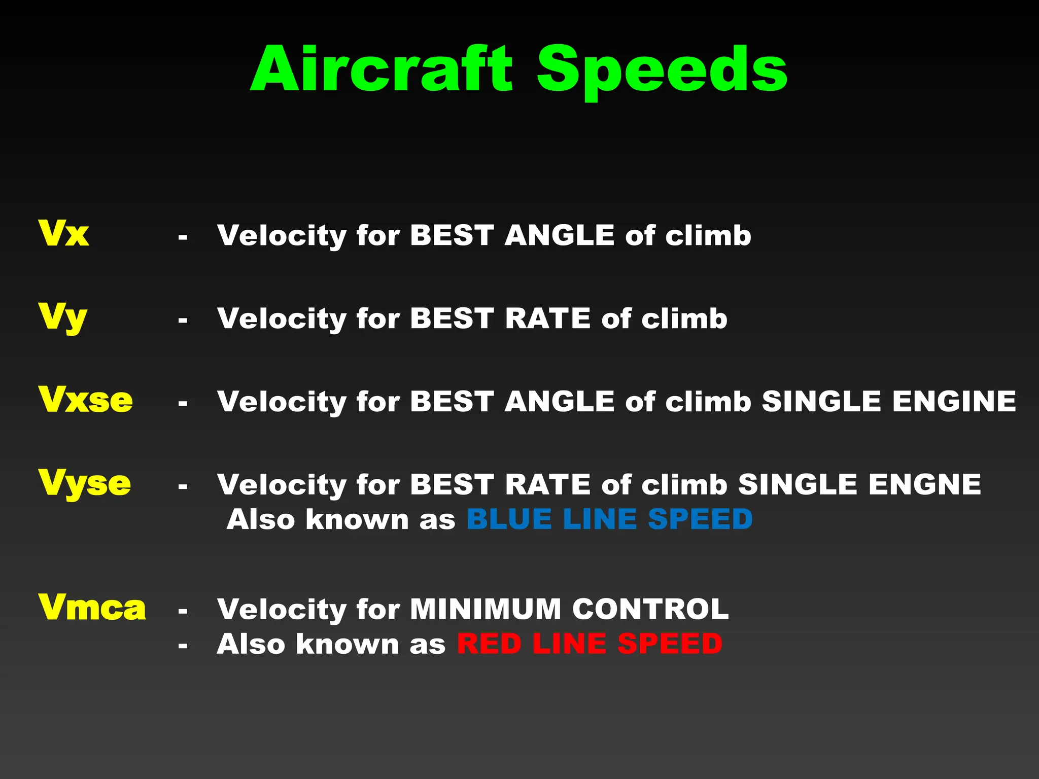 Multi Engine VMCA.ppt vicual metrological conditions | PPT