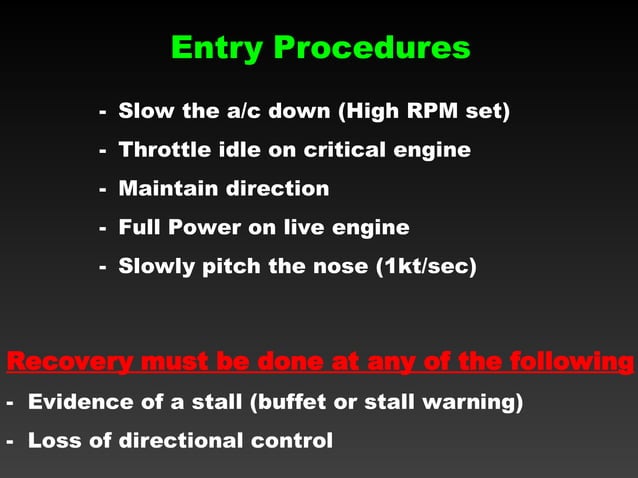 Multi Engine VMCA.ppt vicual metrological conditions | PPT