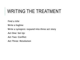 4 writing treatment | PPT