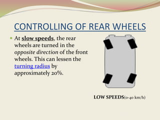 fourwheelsteering | PPTX | Performance Cars | Auto Type