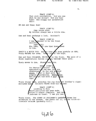 Supernatural 4.07 It's the Great Pumpkin, Sam Winchester Casting Sides ...