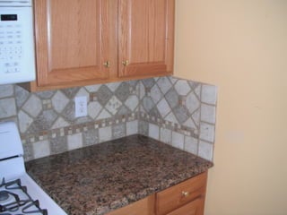 4x4 noce travertine tile Backsplash designs for kitchens | PPT