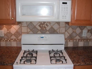 4x4 noce travertine tile Backsplash designs for kitchens | PPT