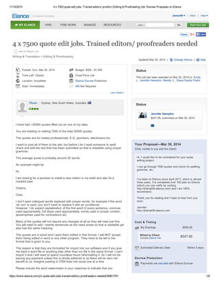 4 x 7500 quote edit jobs. trained editors proofre editing ...