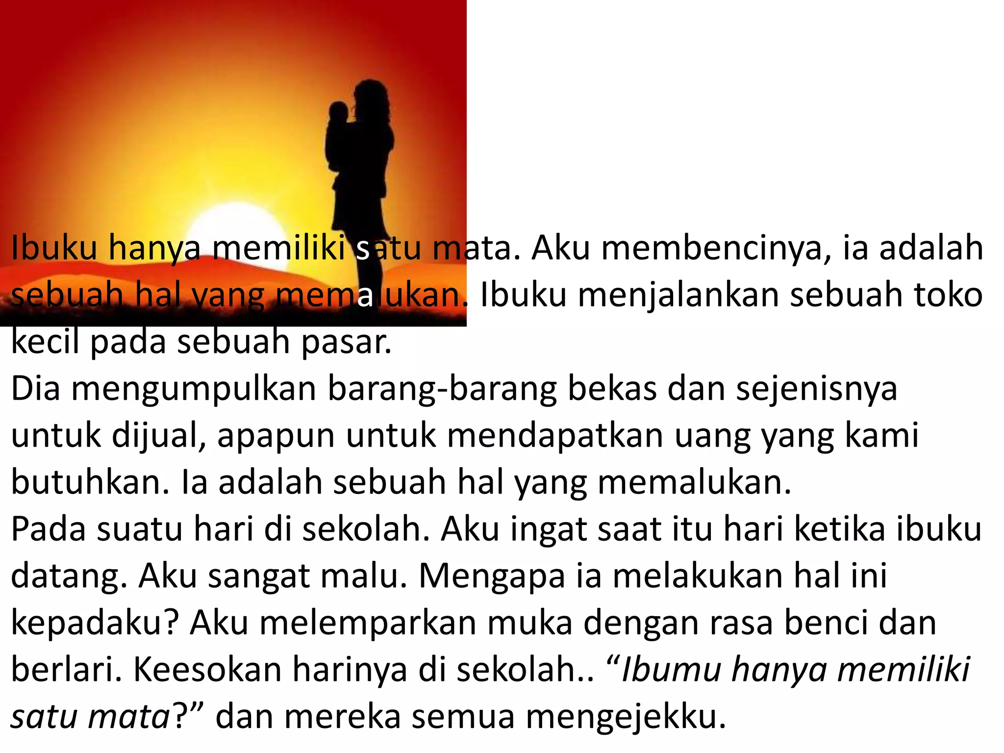 Kasih seorang ibu | PPTX