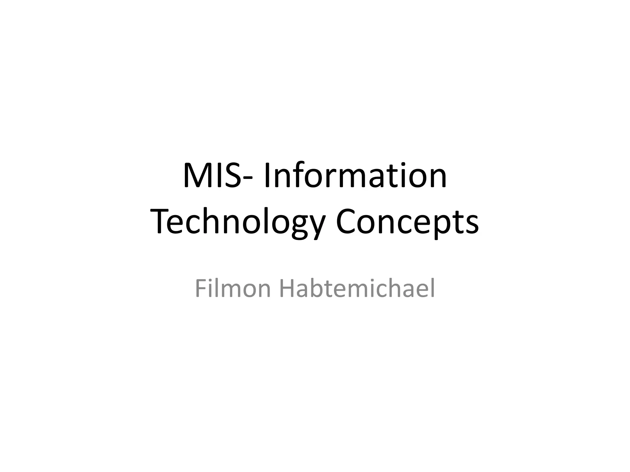 Mis chapter 5 | PPTX