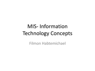 Mis chapter 5 | PPTX