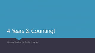 4 years & counting! | PPTX