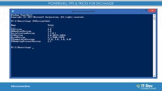 PowerShell Tips & Tricks for Exchange | PPT