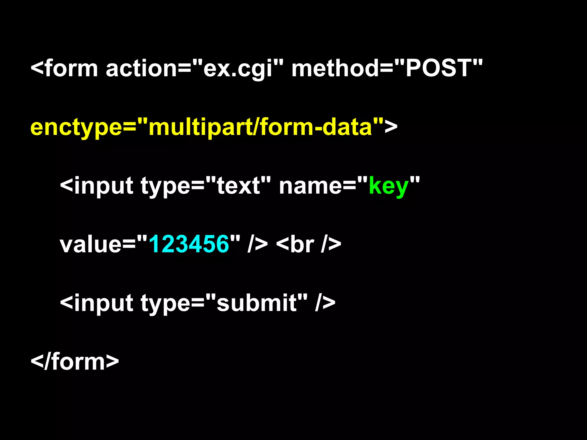 Multipart form data | PPTX