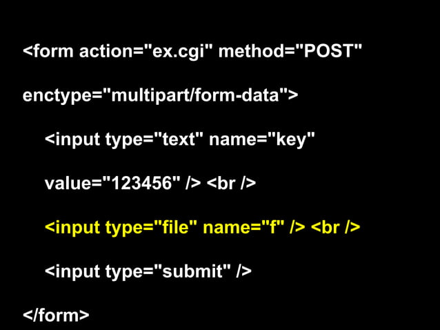 Multipart form data | PPTX