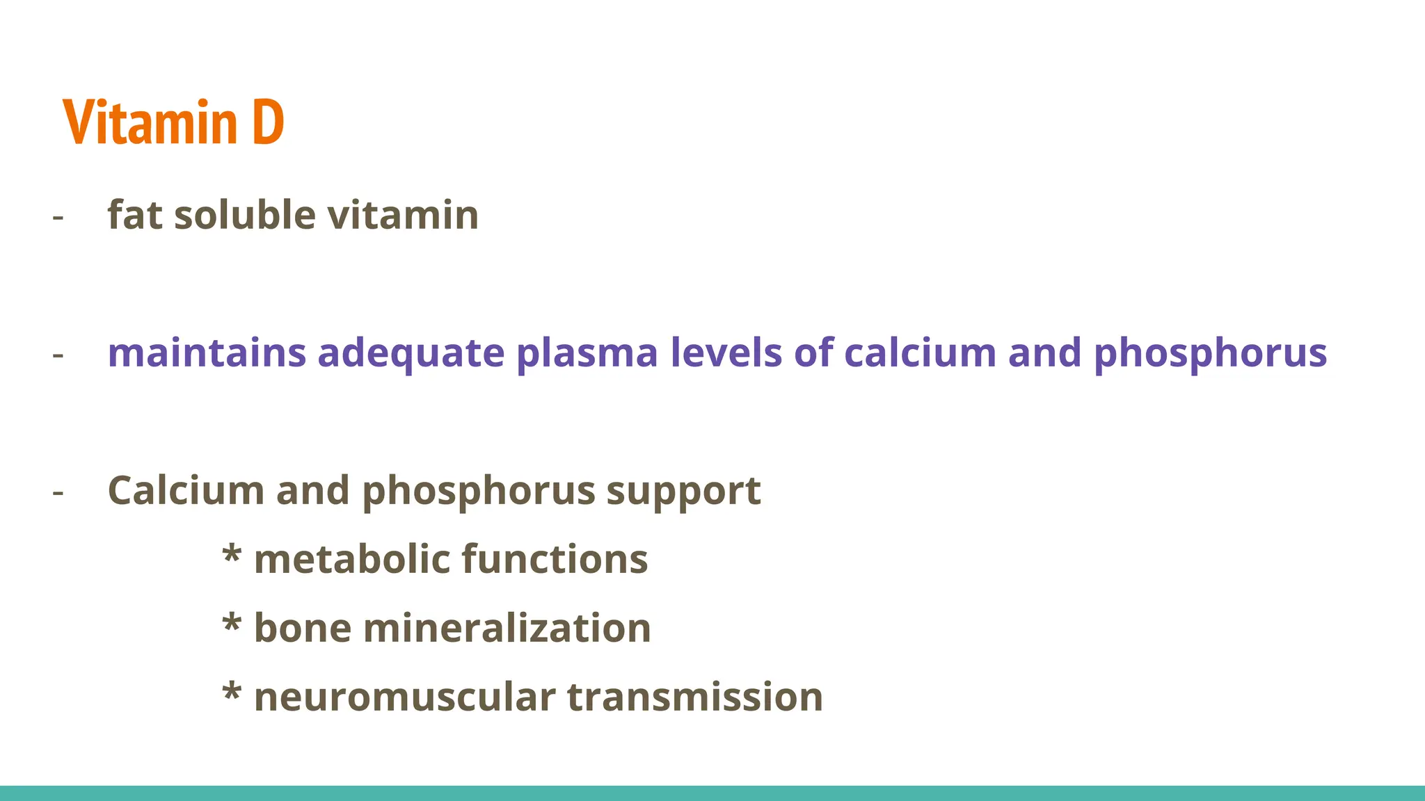 Vitamin D - sources, receptors, functions, deficiency, toxicity | PPTX
