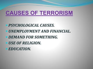 Terrorism | PPTX